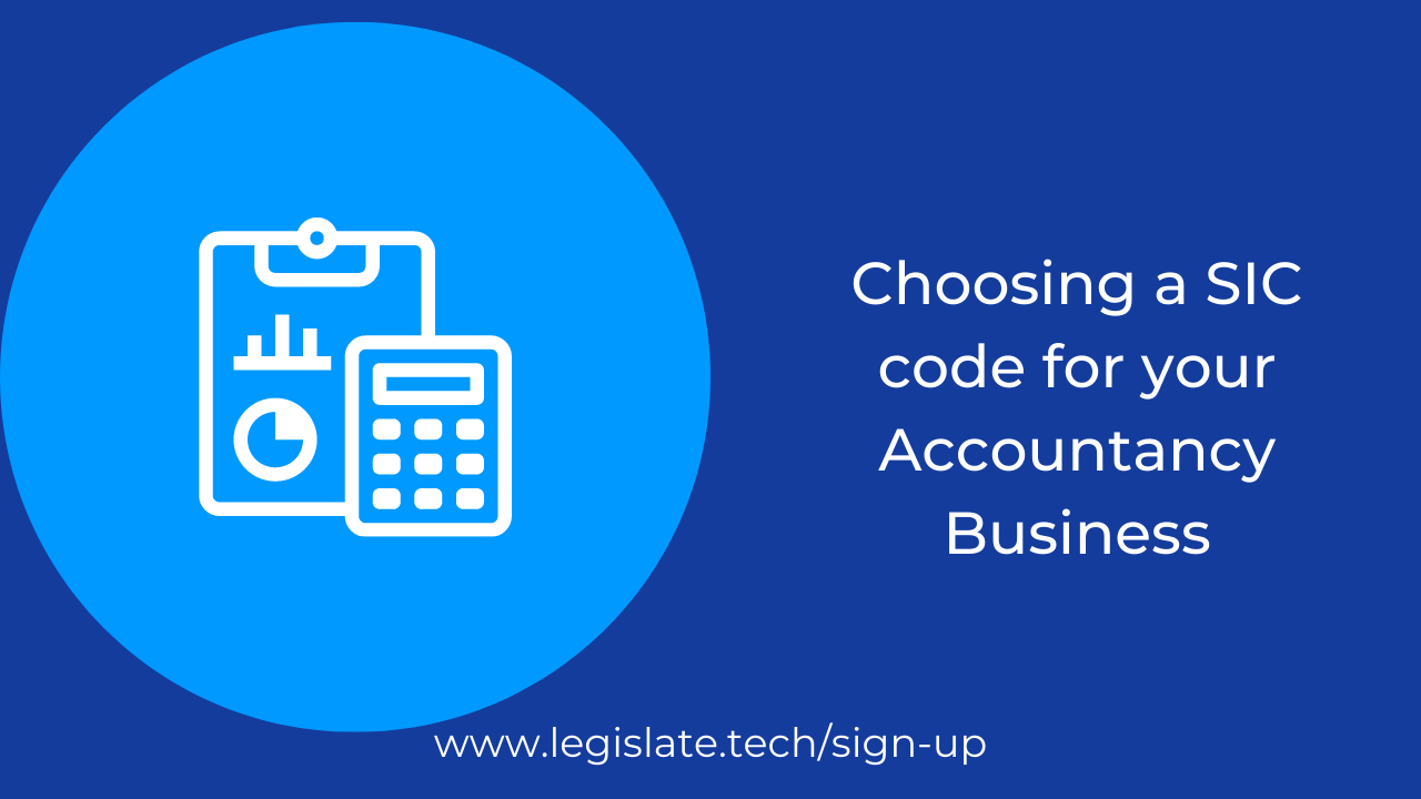 Choosing A SIC Code For Your Accountancy Business Legislate